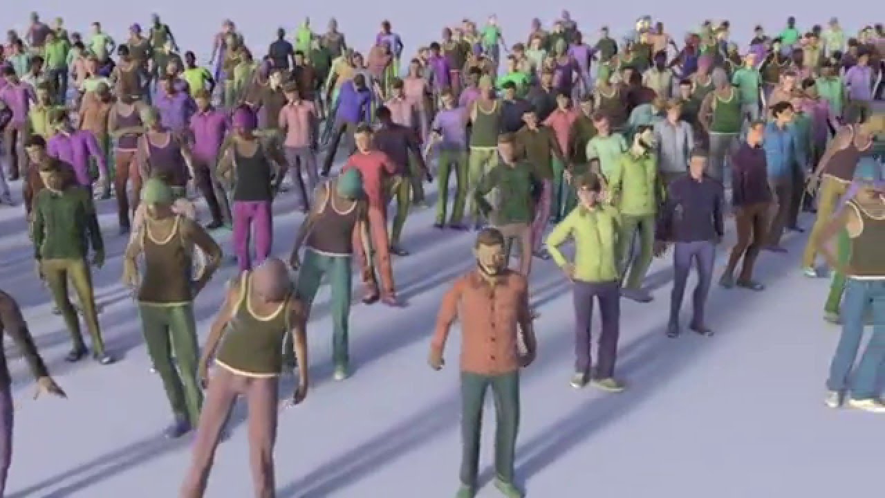 Houdini 15.0 crowd setup render - YouTube