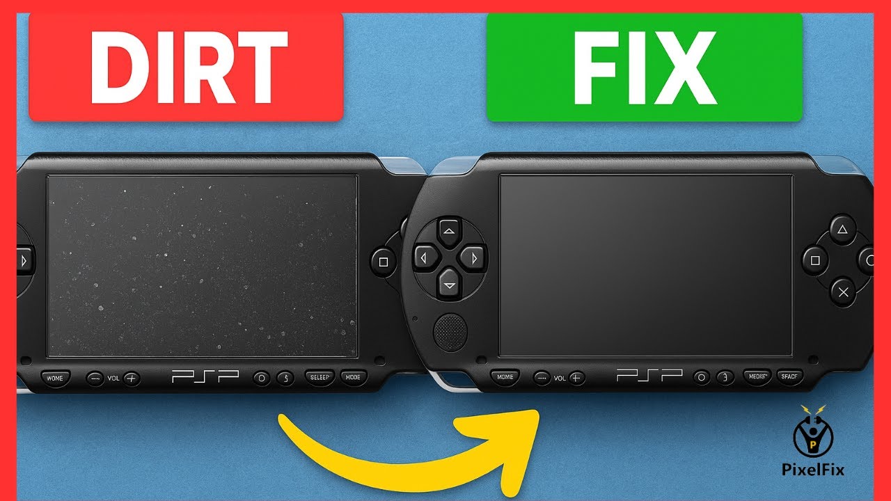 How to Remove Dirt or Dust Inside a PSP Screen | Easy Fix & Cleaning ...