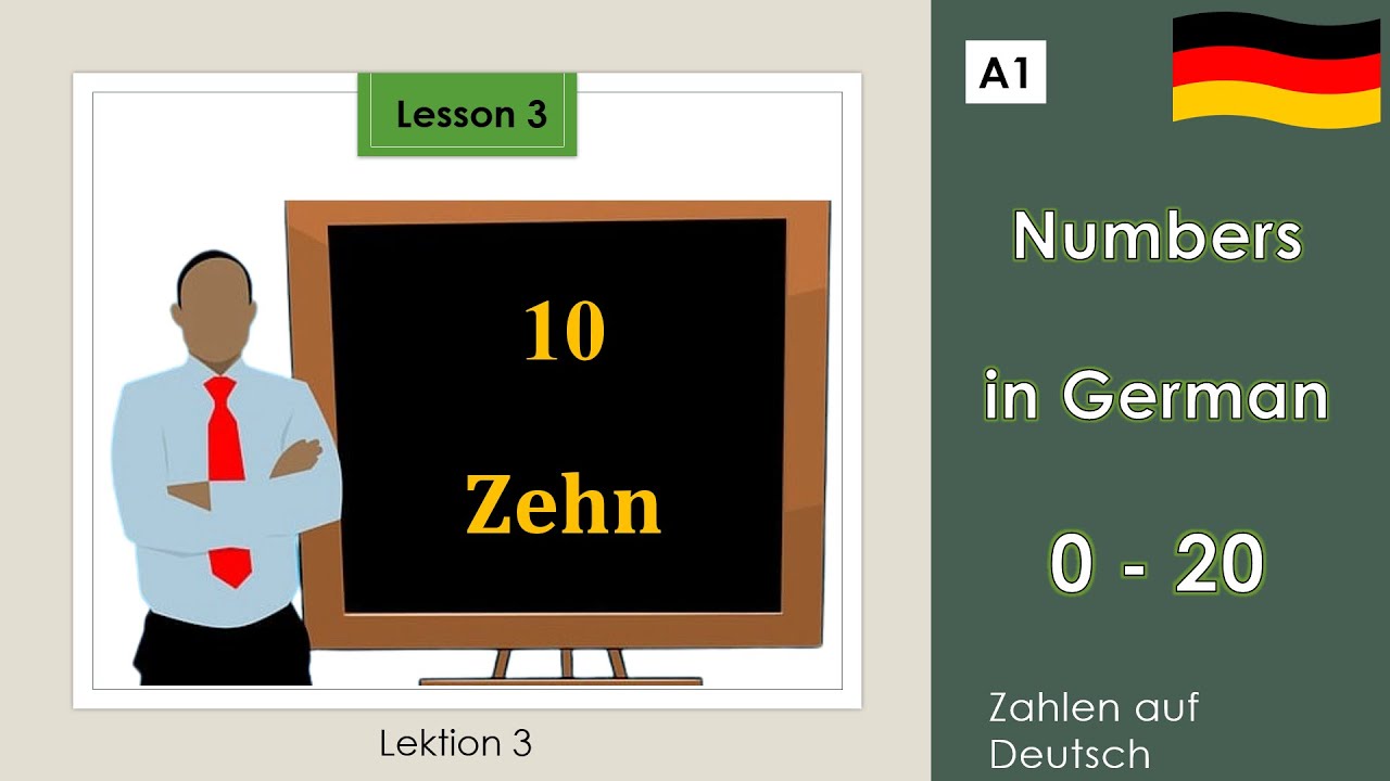 A1.1 Numbers in German | German beginner course | lesson 3 - YouTube