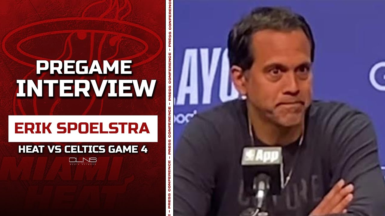 Erik Spoelstra Reacts to Chris Finch Injury | Celtics vs Heat - YouTube