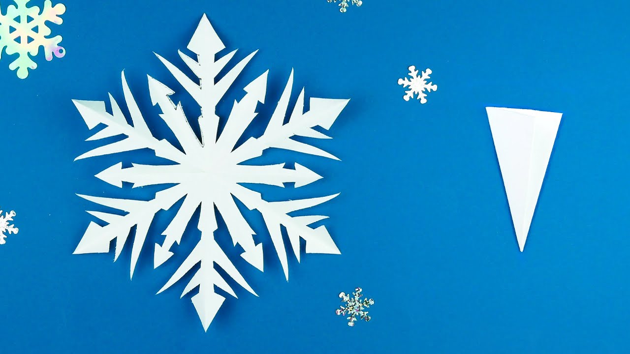 Copo de nieve de Elsa de "Frozen" [corte de papel] - YouTube