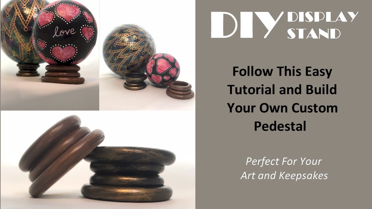 🔮 DIY Display Pedestal Stand - YouTube