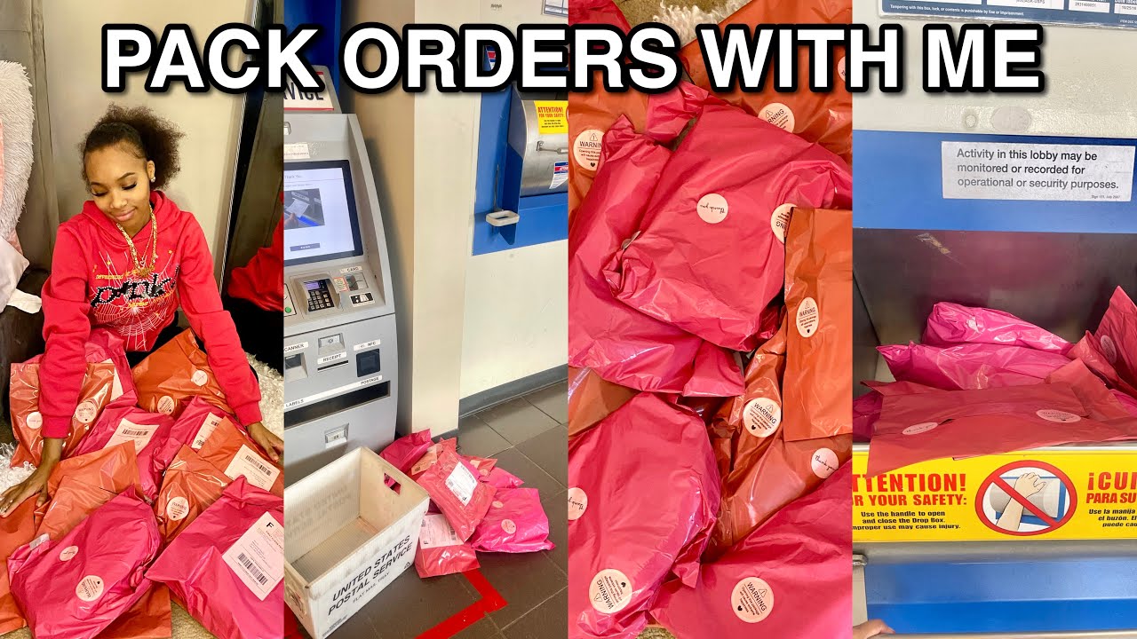 i stayed up all night packing my orders from my small business ...