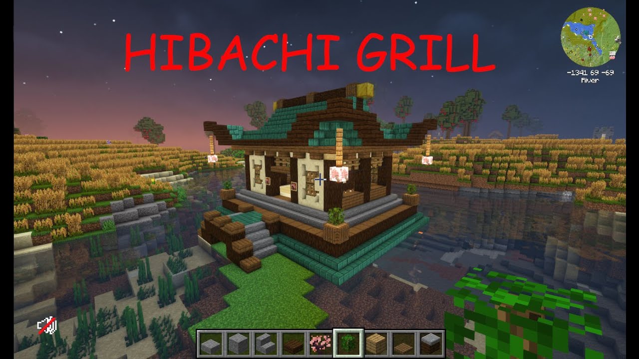 MINECRAFT HIBACHI GRILL BUILD - YouTube