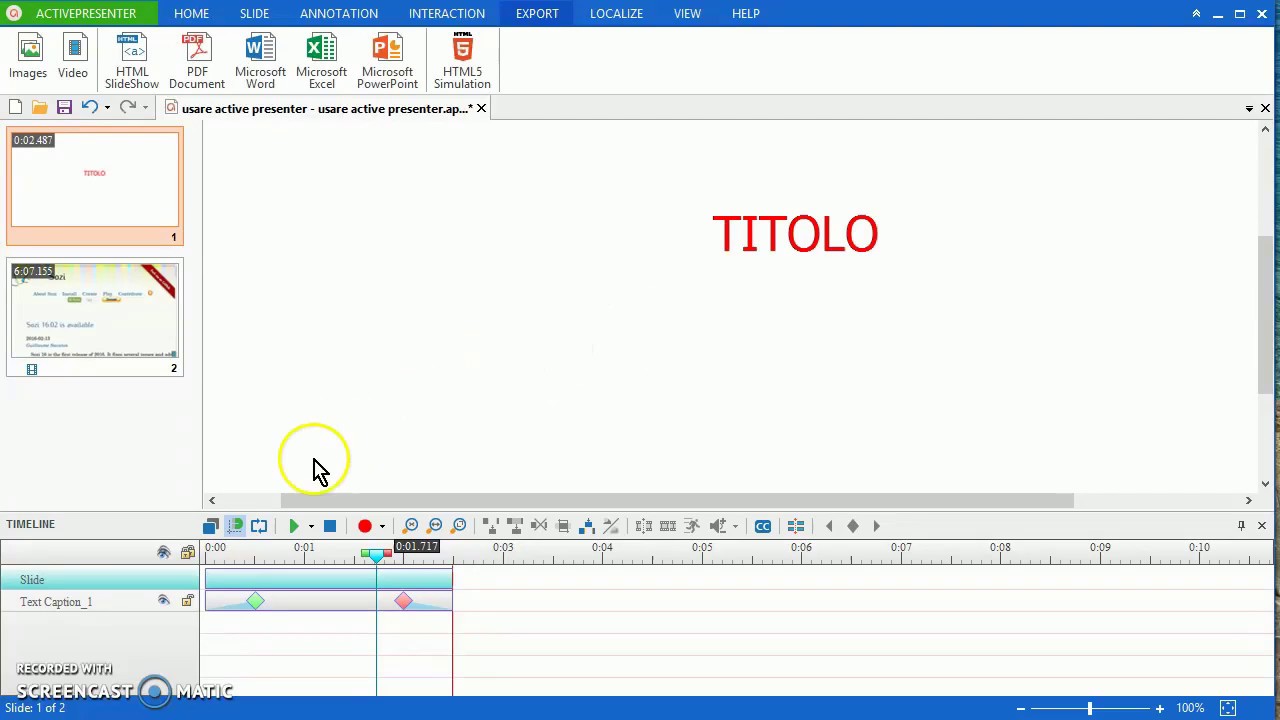 Primi passi con Active Presenter (screen recording) - YouTube