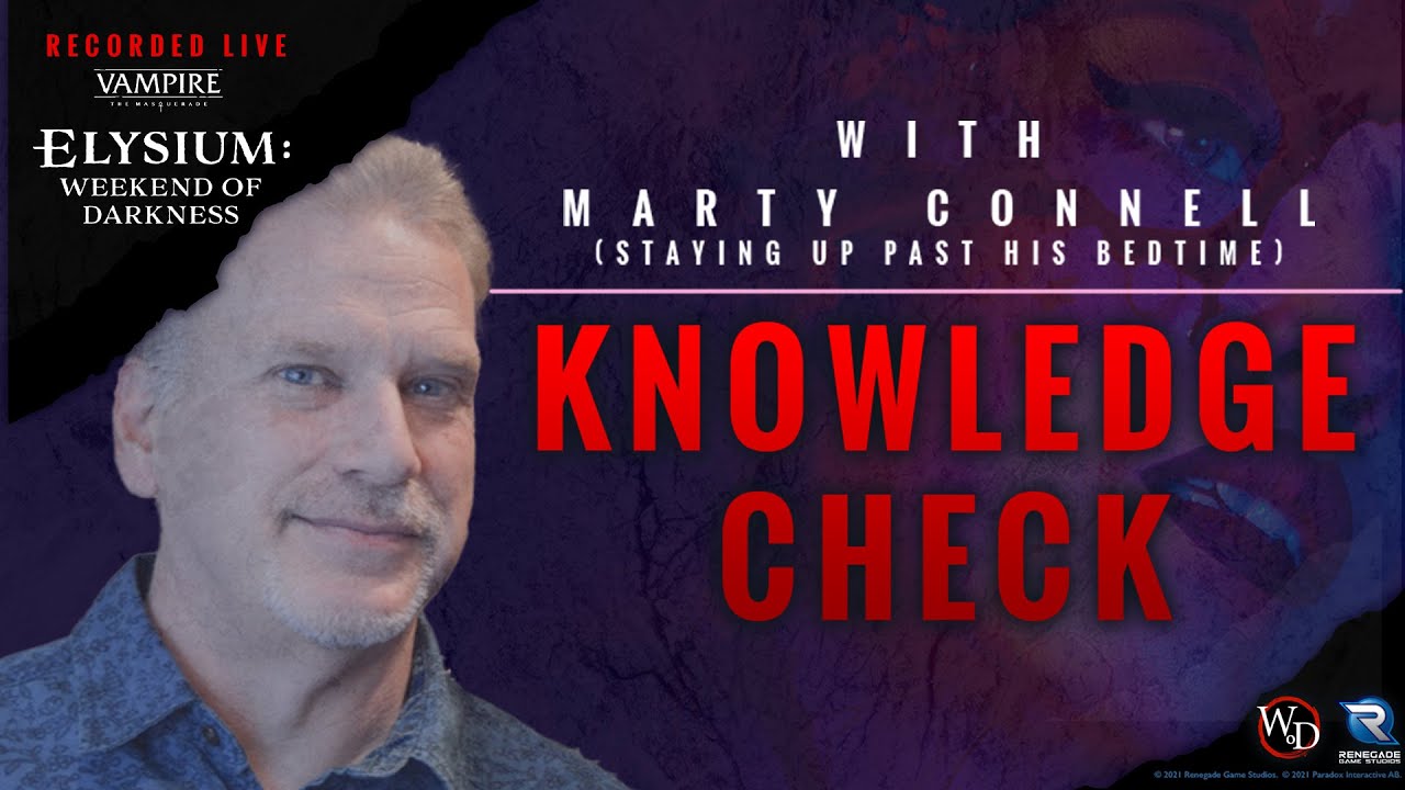 Vampire: The Masquerade Knowledge Check | Elysium: Weekend of Darkness ...
