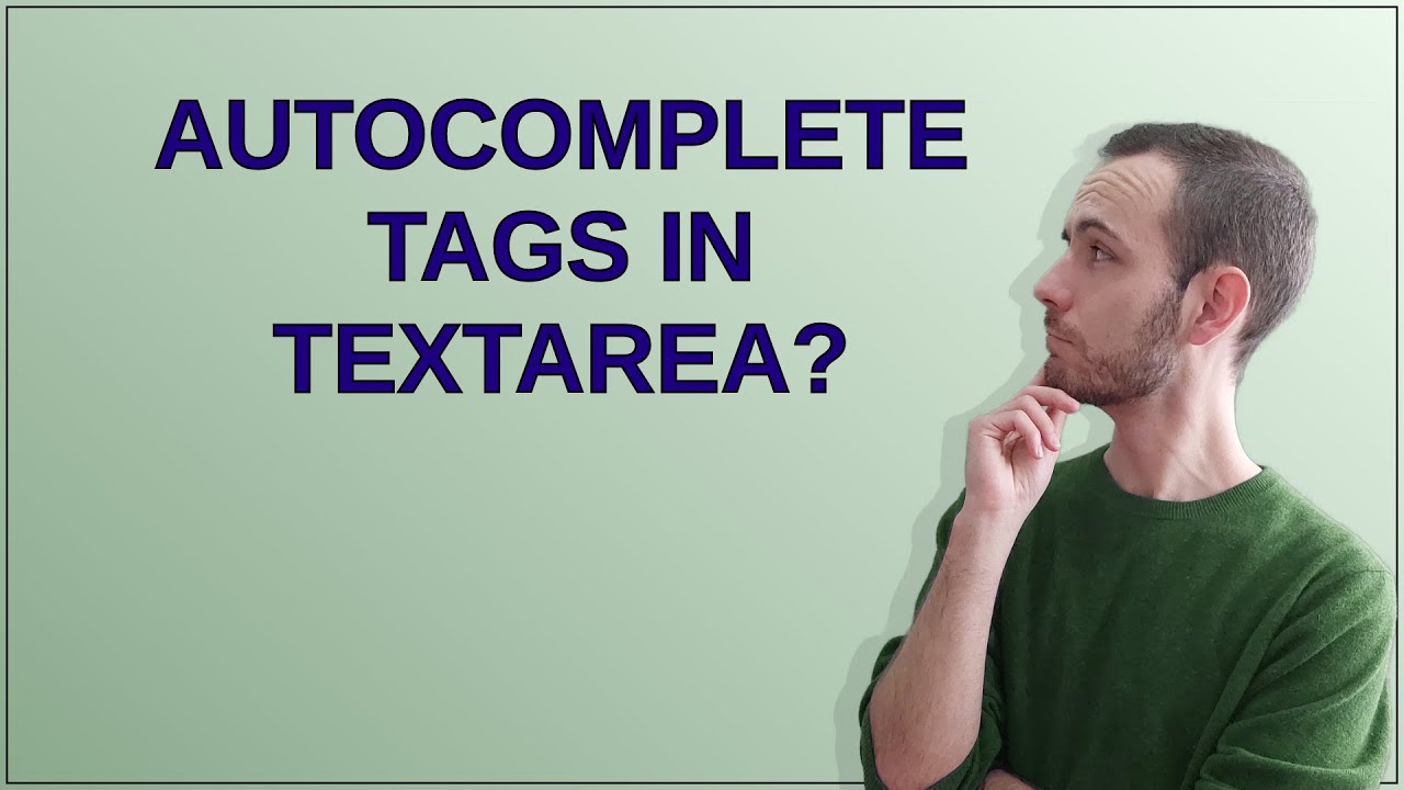 Drupal: autocomplete tags in textarea? - YouTube