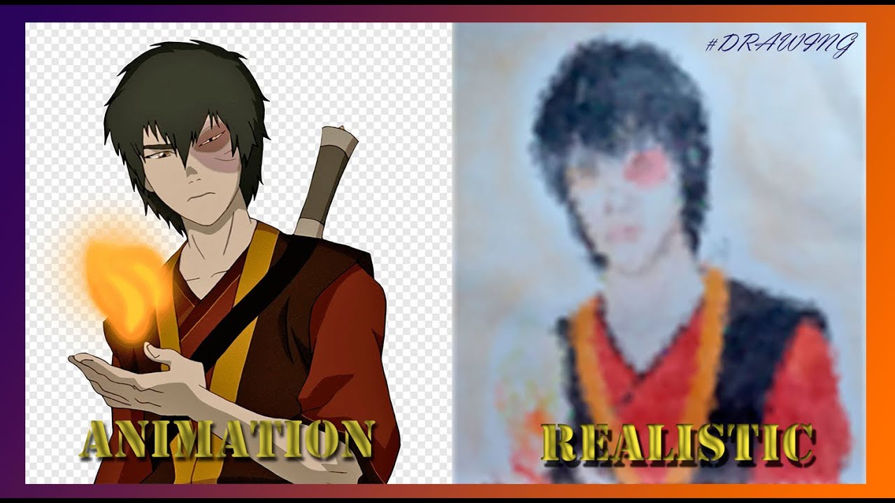 Drawing Prince ZUKO in REALISTIC version /Avatar: The Last Airbender ...