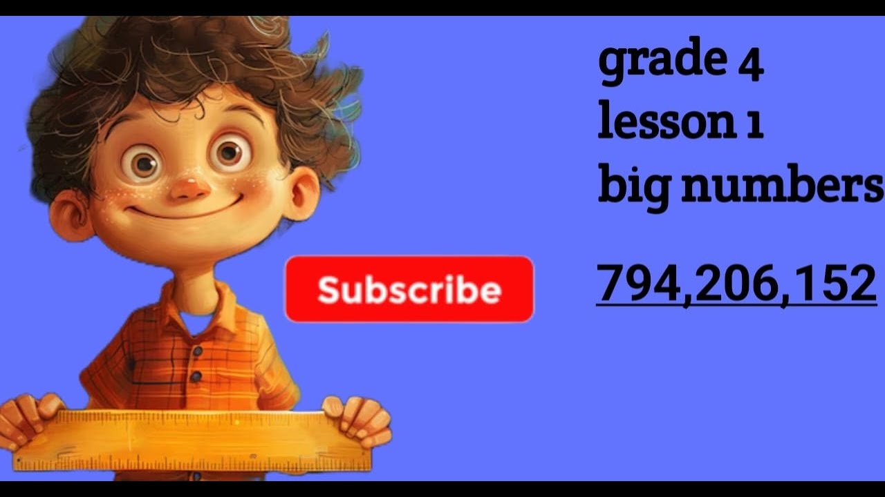 grade 4( unit 1 concept 1) lesson 1 big numbers - YouTube