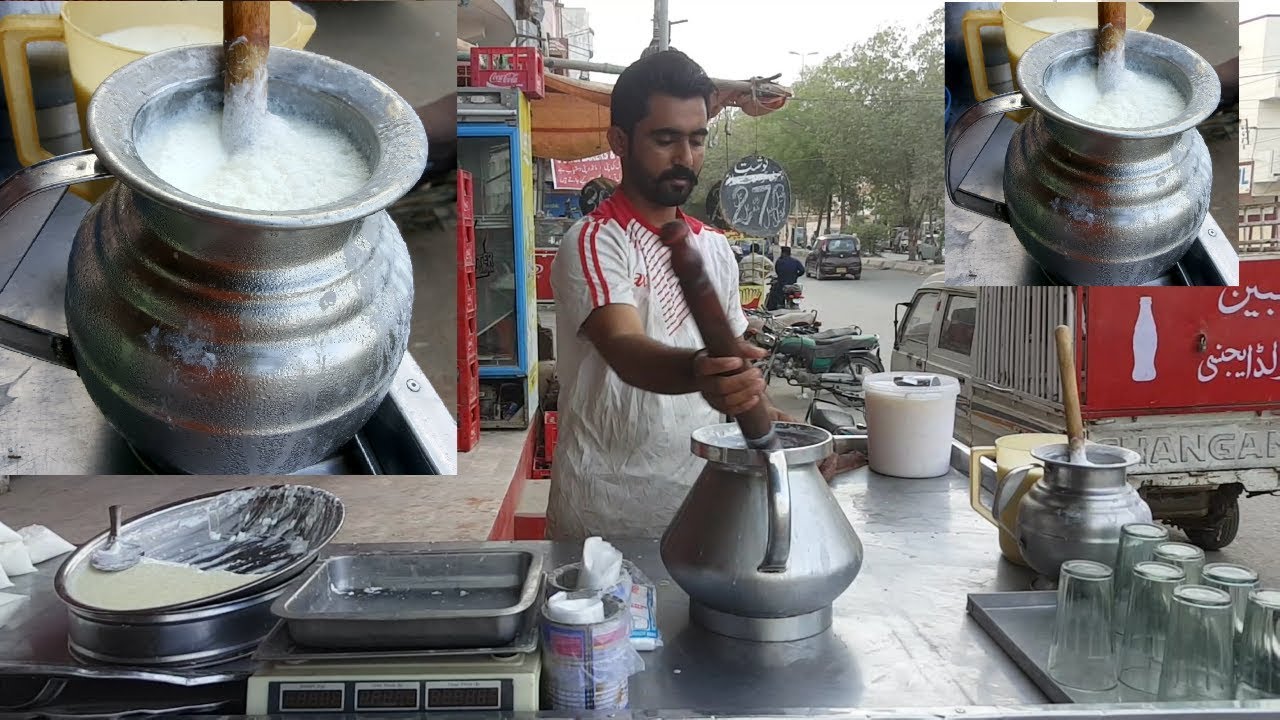 Punjabi Lassi Street Food Recipe By Cooking With Kawish - YouTube