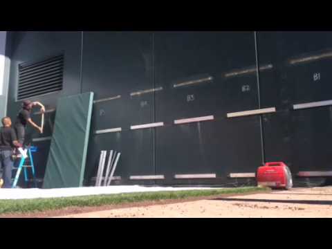 Sports Venue Padding | Baseball Field Wall Padding Installation | Time ...