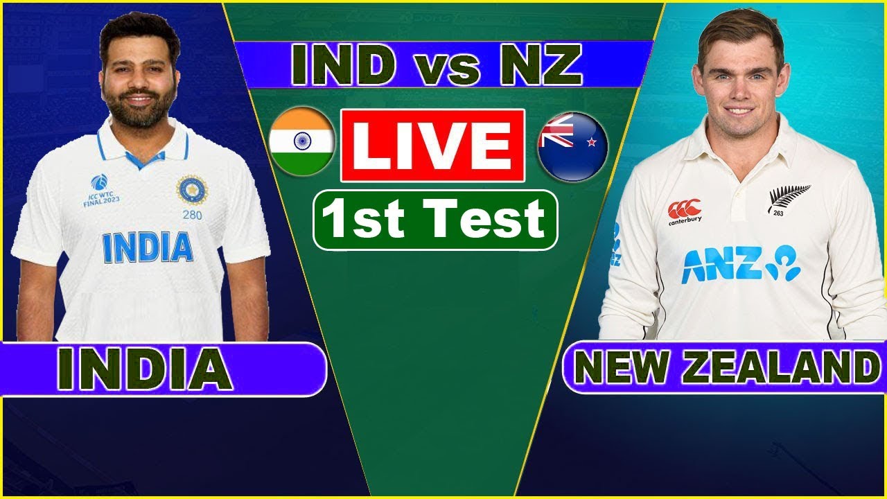 Live IND Vs NZ Test Match Score | Live Cricket Match Today | IND vs NZ ...