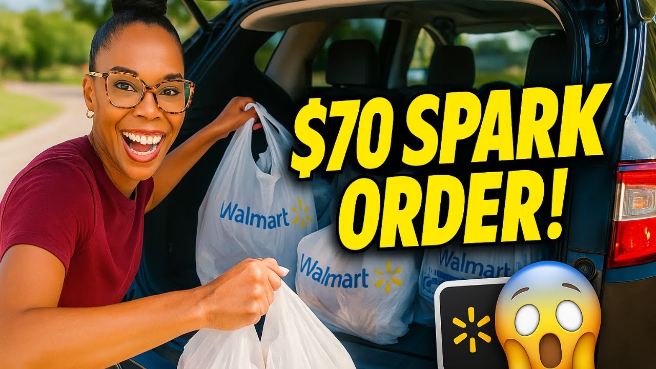 $70 Spark Order Had Me RUNNING Out the House! 😱 Walmart Spark Delivery ...