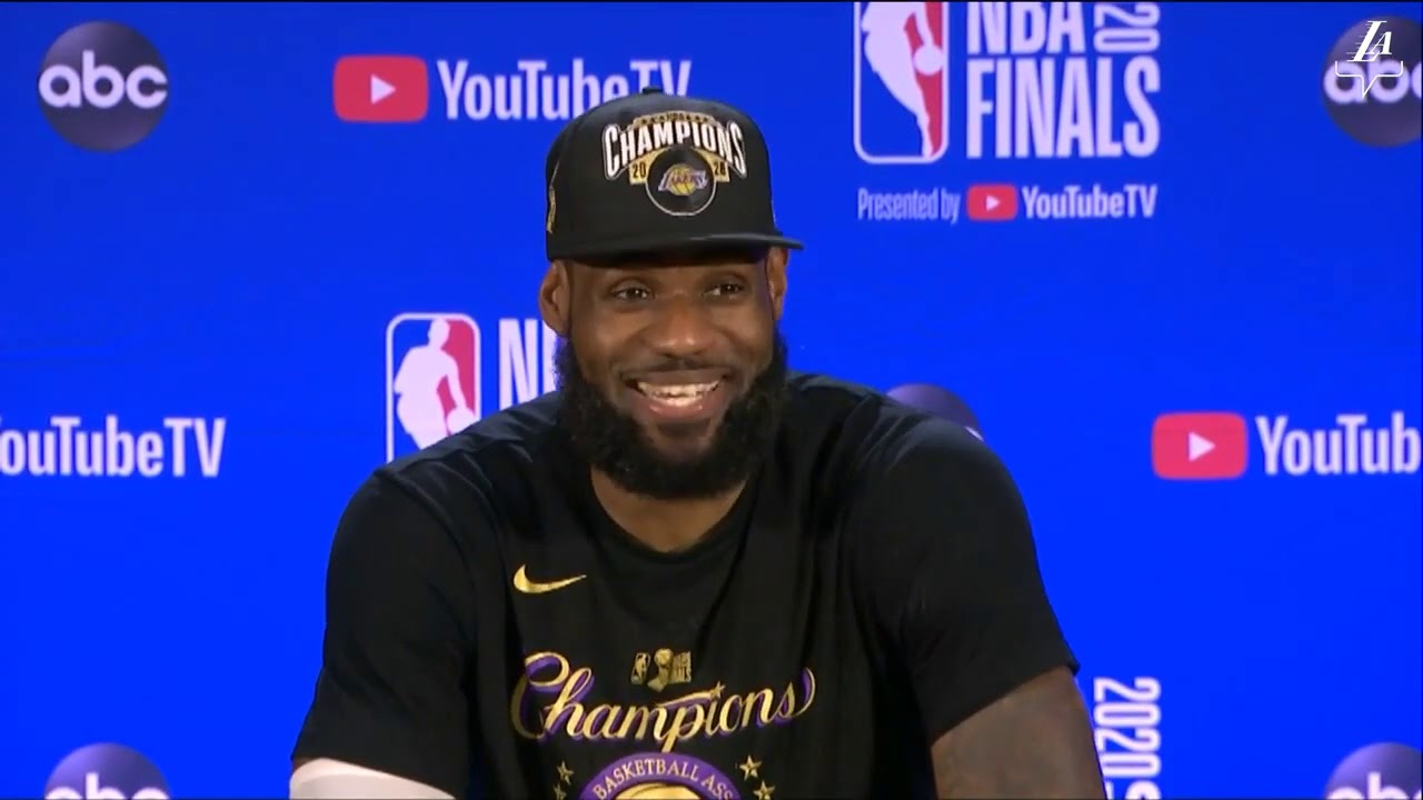 Championship Press Conference: LeBron James | Lakers - YouTube