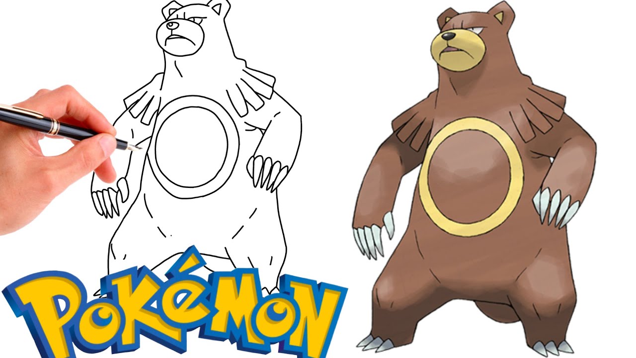 How To Draw URSARING POKEMON #217 | Generation 2 - YouTube
