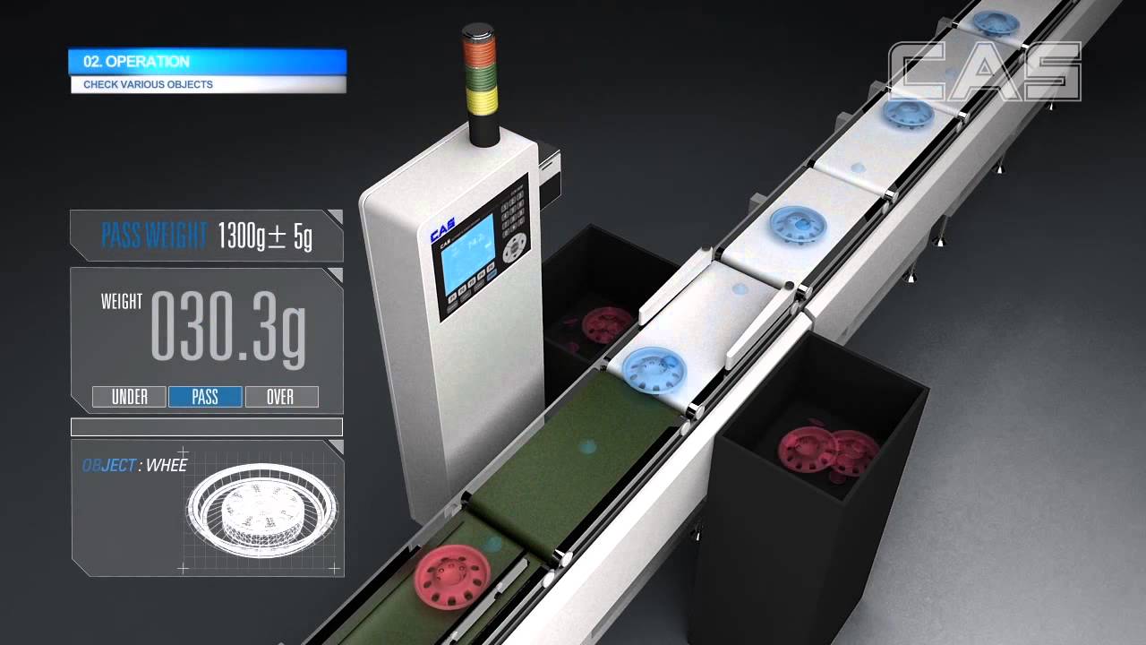 CAS' Check weigher (EN) - YouTube