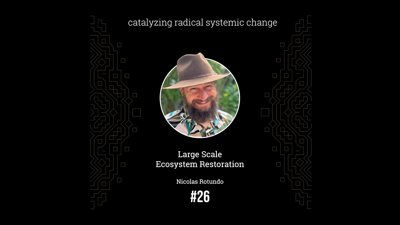 #26 - Large Scale Ecosystem Restoration, with Nicolas Rotundo - YouTube