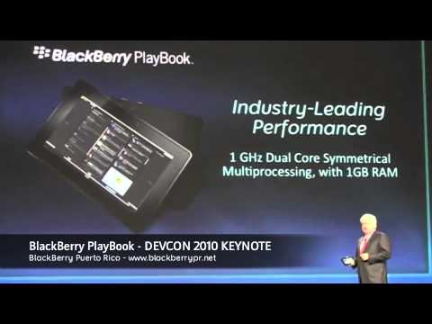 BlackBerry PlayBook DEVCON 2010 Keynote - YouTube