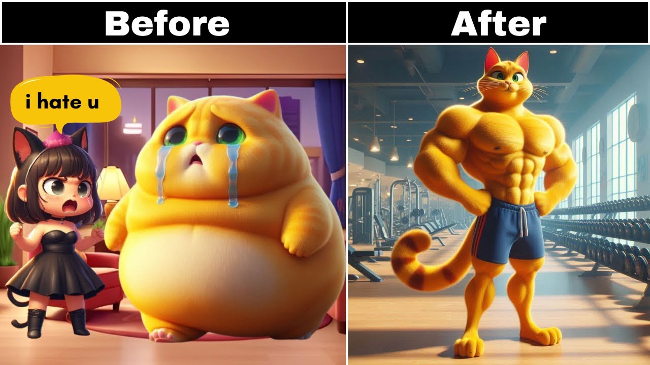 Cat Transformation after breakup💔#catvideos2024#aicats#cat - YouTube