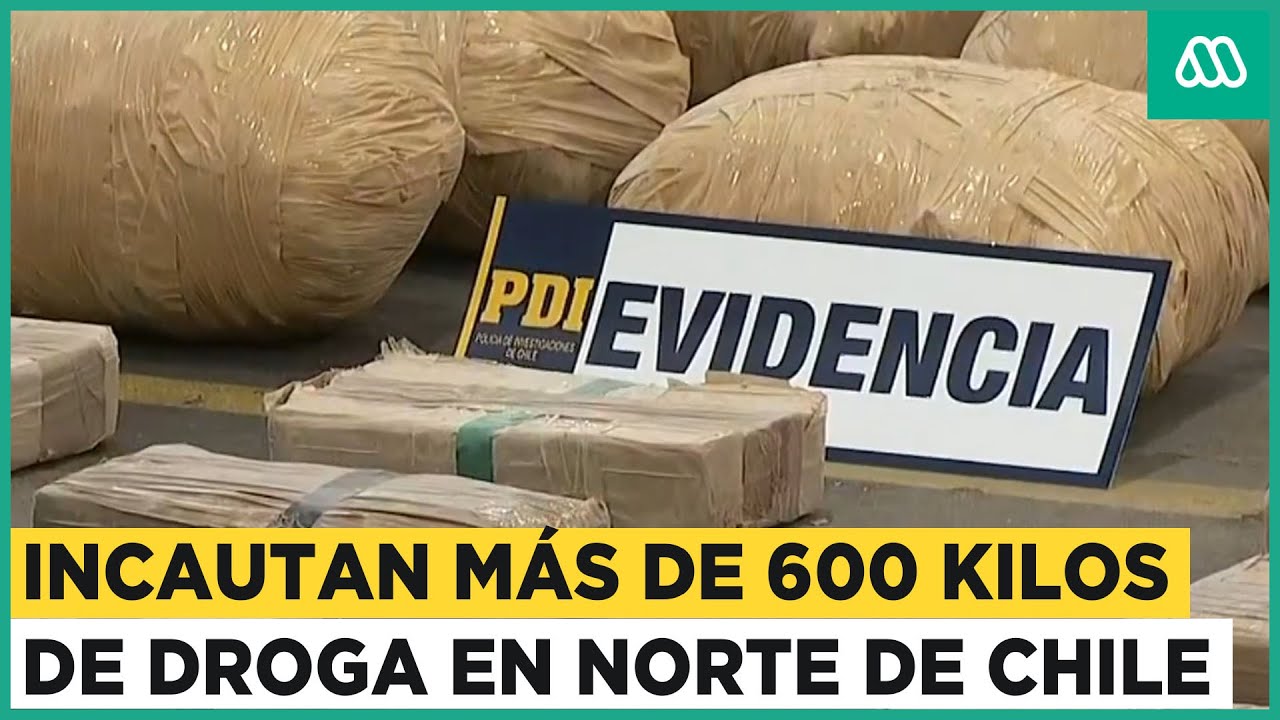 Operativo incauta más de 600 kilos de droga en norte de Chile - YouTube