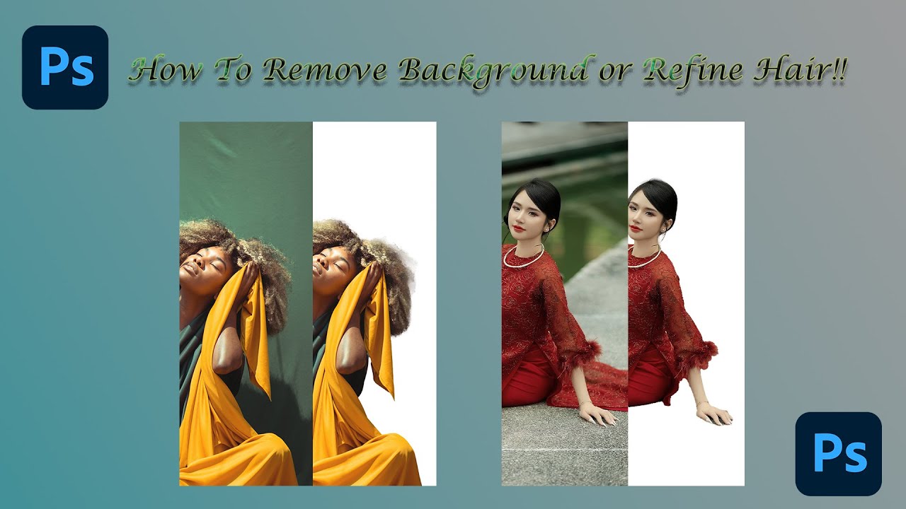 How To Remove Background or Refine hair!! - YouTube