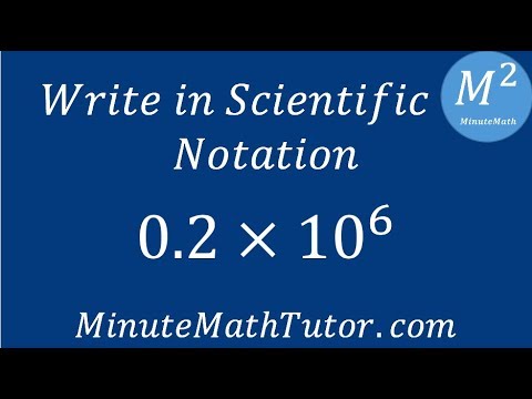 Write in Scientific Notation: 0.2x10^6 - YouTube