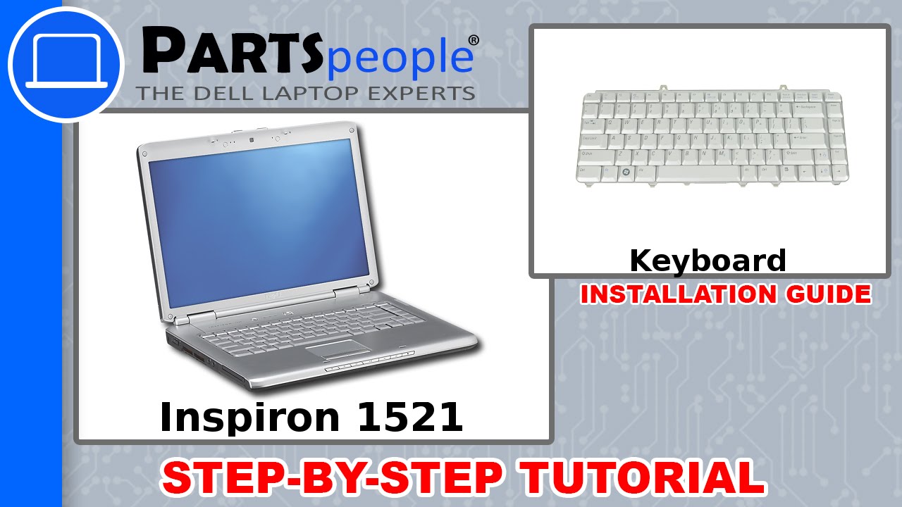 Dell Inspiron 1521 Keyboard Replacement Video Tutorial - YouTube