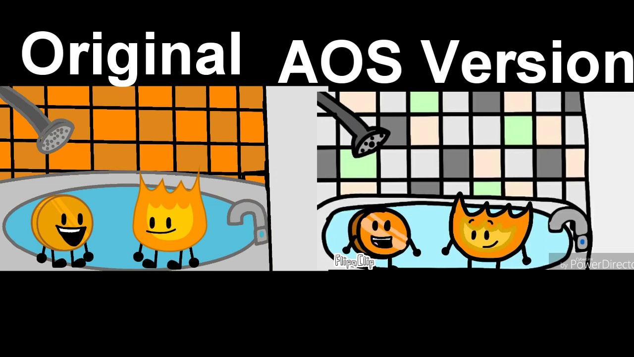 BFDI Ice Bath Challenge Original and AOS Version - YouTube