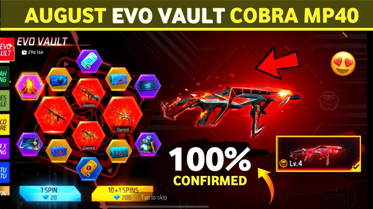Next Evo Vault Confirm Evo Skins Free Fire 🔥 - Evo Vault Mein koun si ...