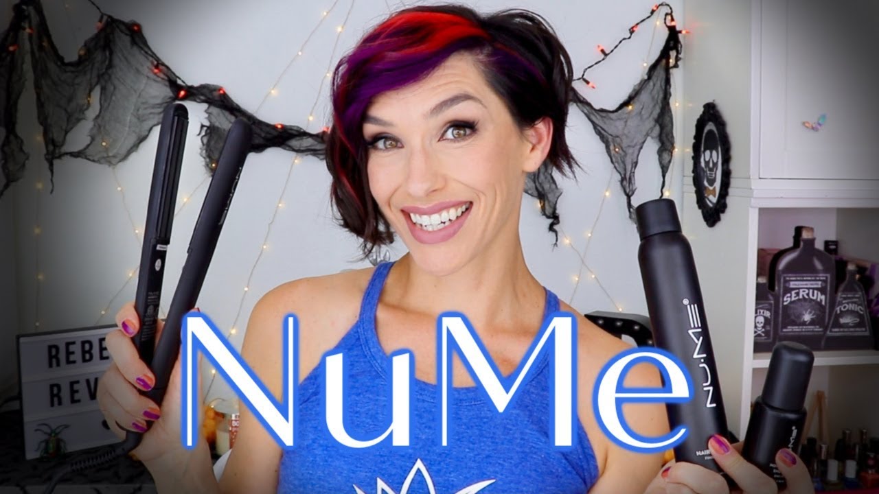 NuMe Hair Product Review | Flat Iron, Hairspray, End Sealer - YouTube