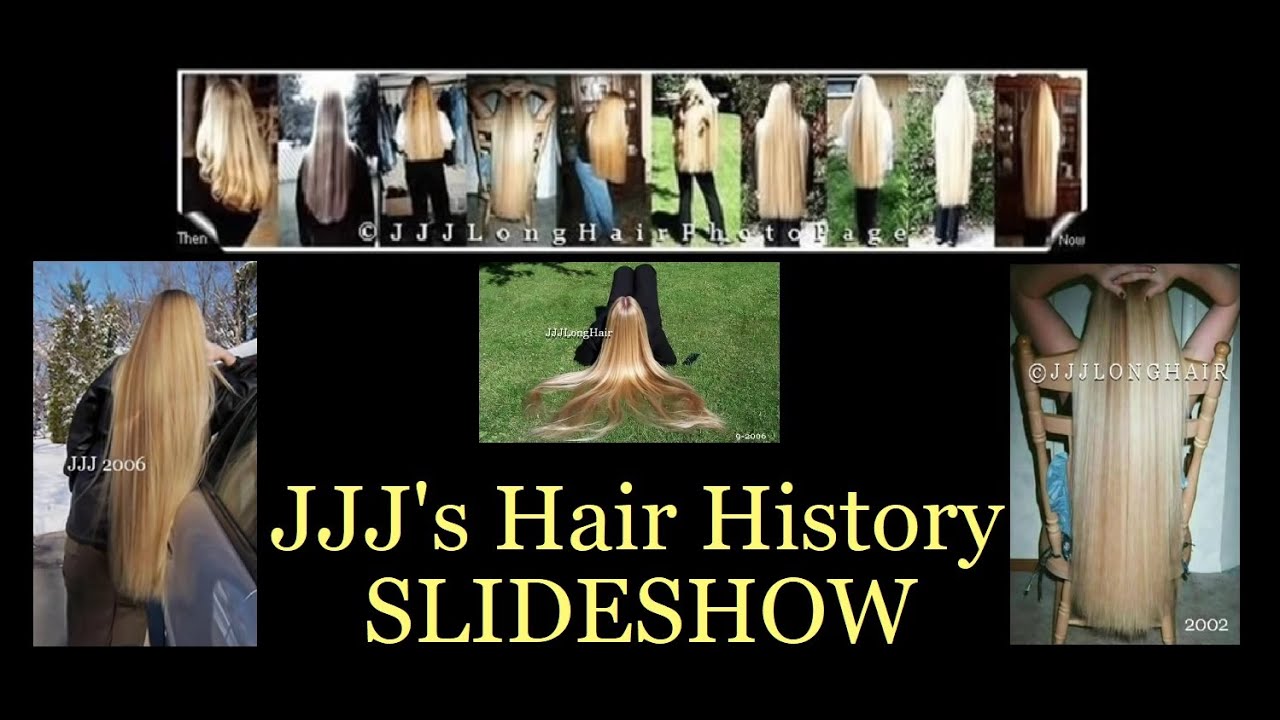 JJJs LONG HAIR HISTORY slide show. Short to long to longer! - YouTube