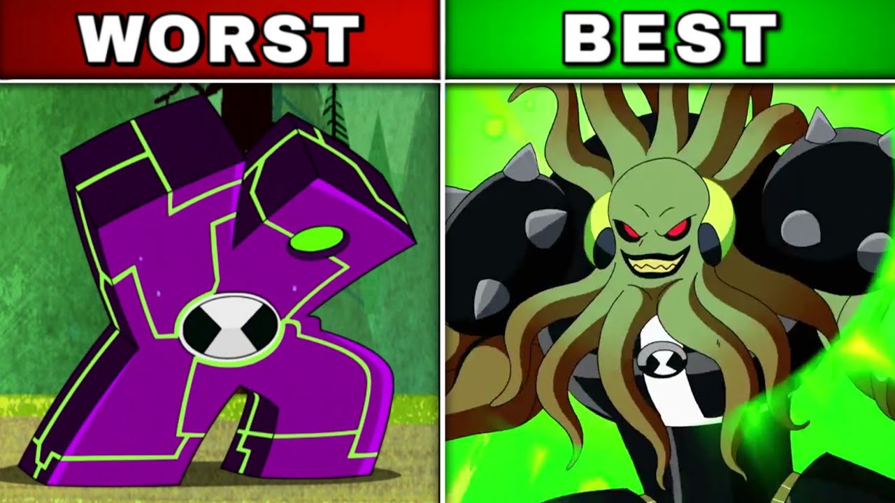 Ranking Every Ben 10 Reboot Alien From - WORST to BEST // Fan 10k - YouTube