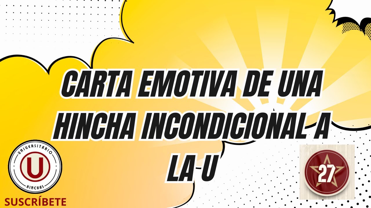 CARTA EMOTIVA A LA U #universitariodedeportes - YouTube
