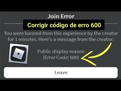 Hoje vou mostrar como corrigir o código de erro 600 no Roblox. - YouTube