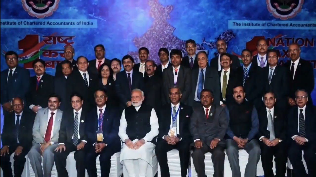 PM NARENDRA DAMODAR DAS MODI addresses THE ICAI on the 72nd CA DAY ...