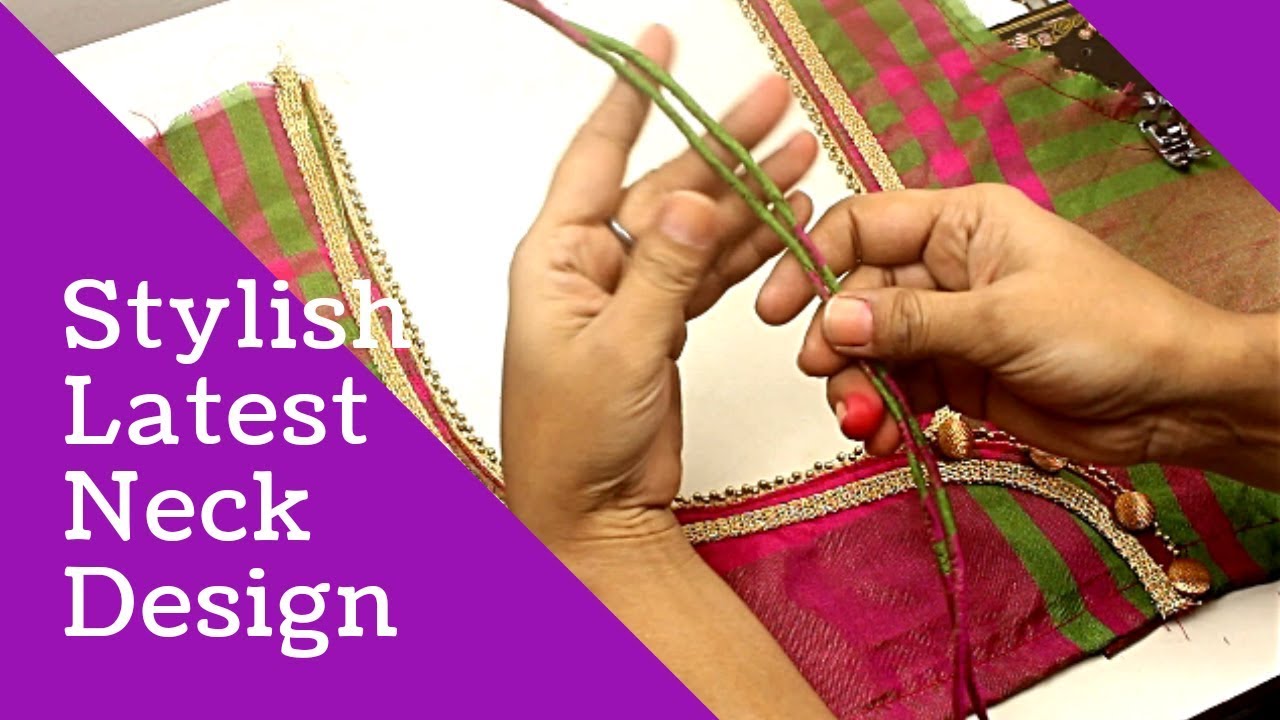 NEW NECK DESIGN CUTTING AND STITCHING, LATEST MODEL BLOUSE BACK NECK ...