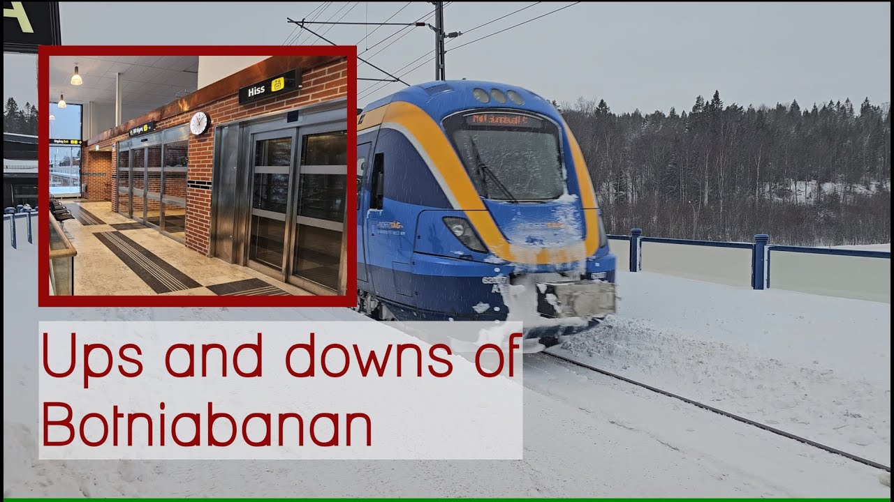 Tour! Stations of the Bothnia railway line in Sweden - YouTube