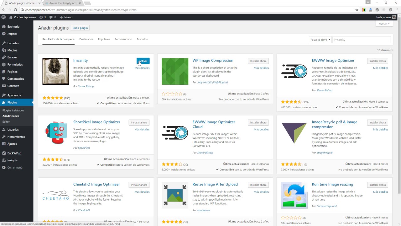 Configuración de Imsanity para WordPress. - YouTube