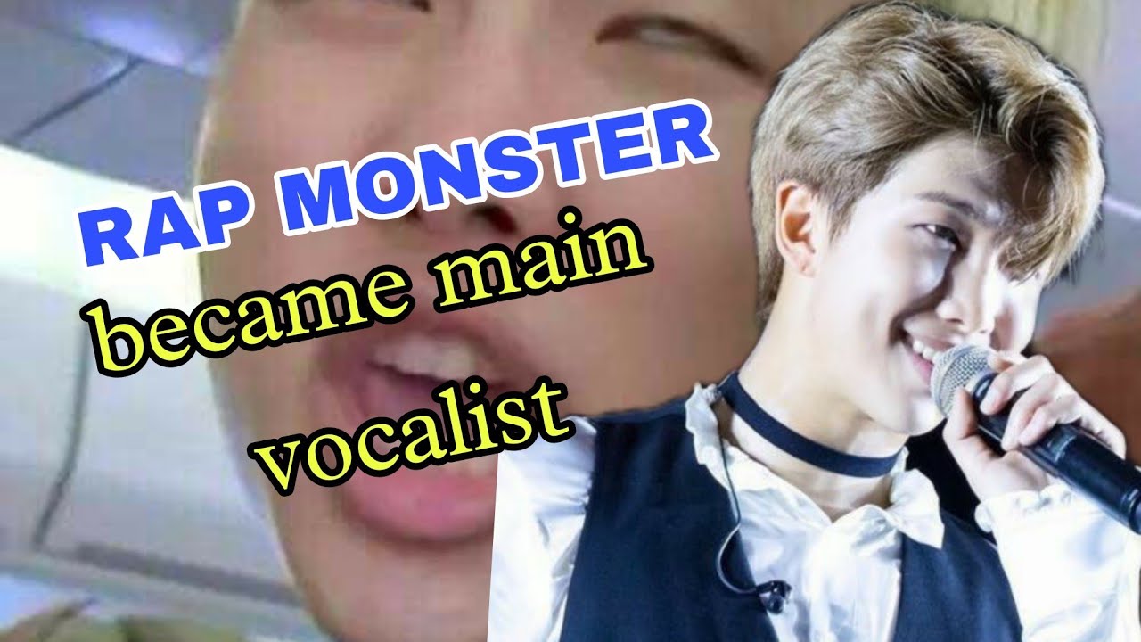 RAP MONSTER BTS MAIN VOCALIST 🎵🎶 랩몬스터 방탄소년단 메인보컬(rap monster singing ...