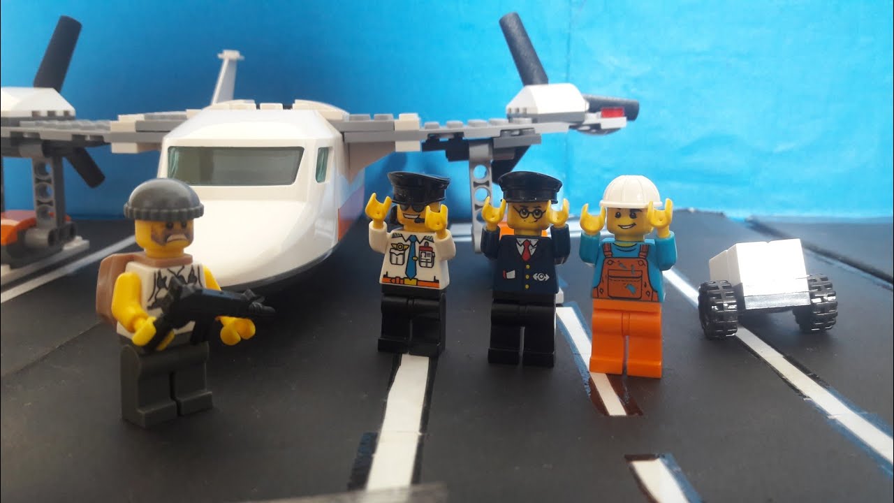 LEGO PLANE HIJACK | STOPMOTION - YouTube