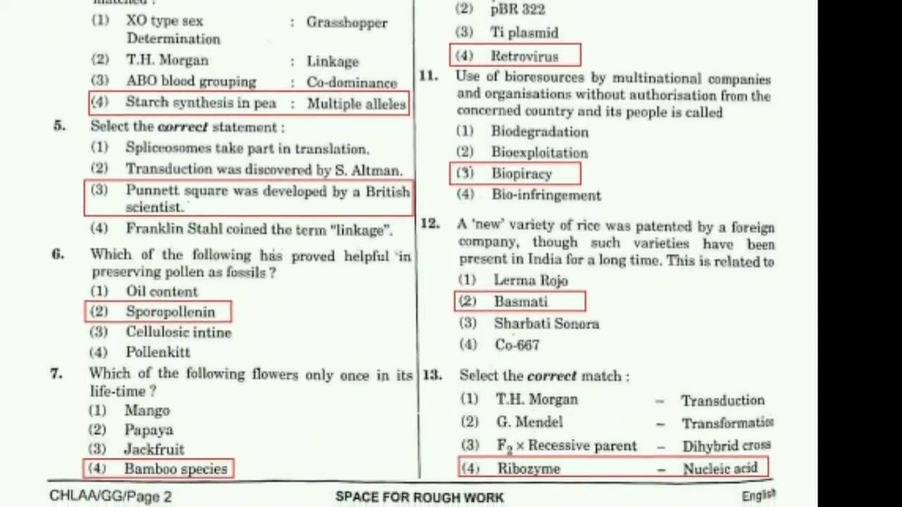NEET 2018 ANSWER KEY - YouTube