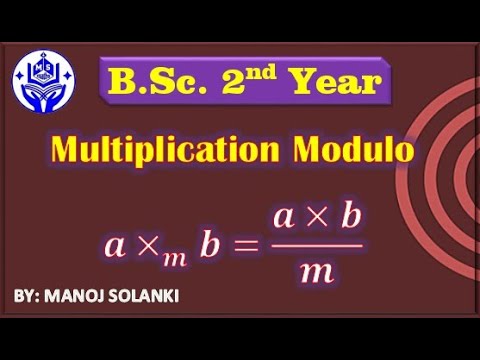 Multiplication modulo Operation || Group theory || B.Sc. Maths | # ...