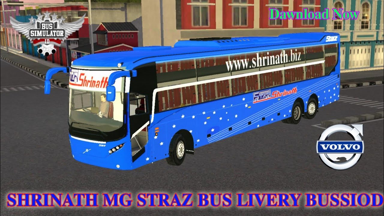 MG Starz shrinath Volvo AC Sleeper Bus | Realistic BUSSID Mod |SHRINATH ...