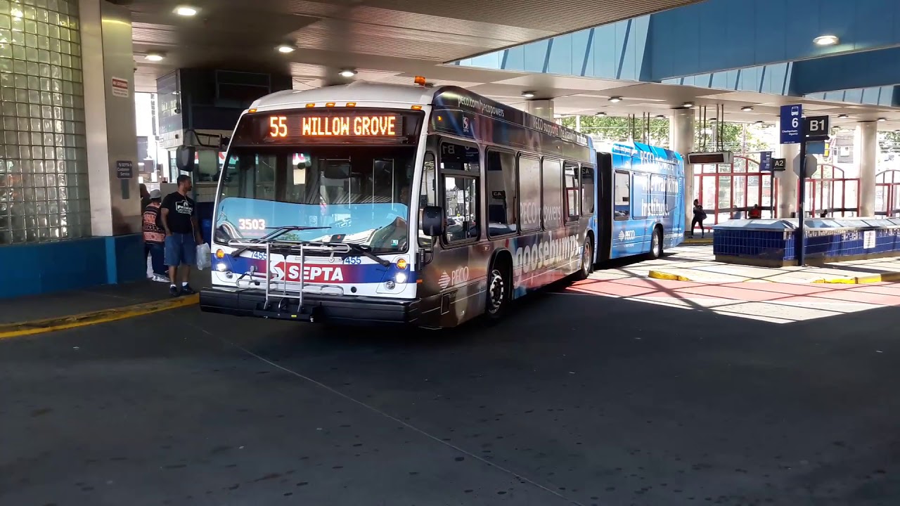 SEPTA BUS #7455 full wrap - YouTube