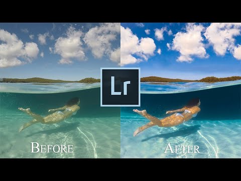 How to Edit Underwater Photos in Lightroom | Go Pro Hero 9 - YouTube