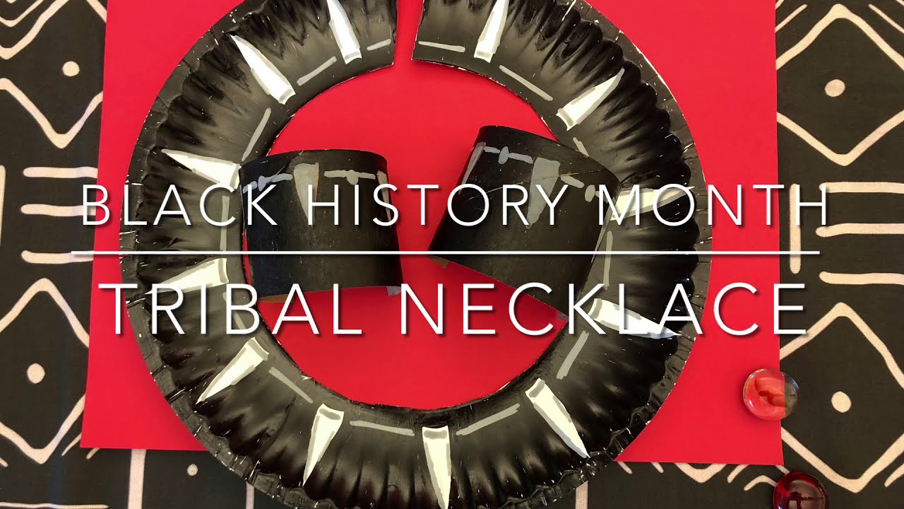 Black History Month Crafts: African Tribal Necklace - YouTube
