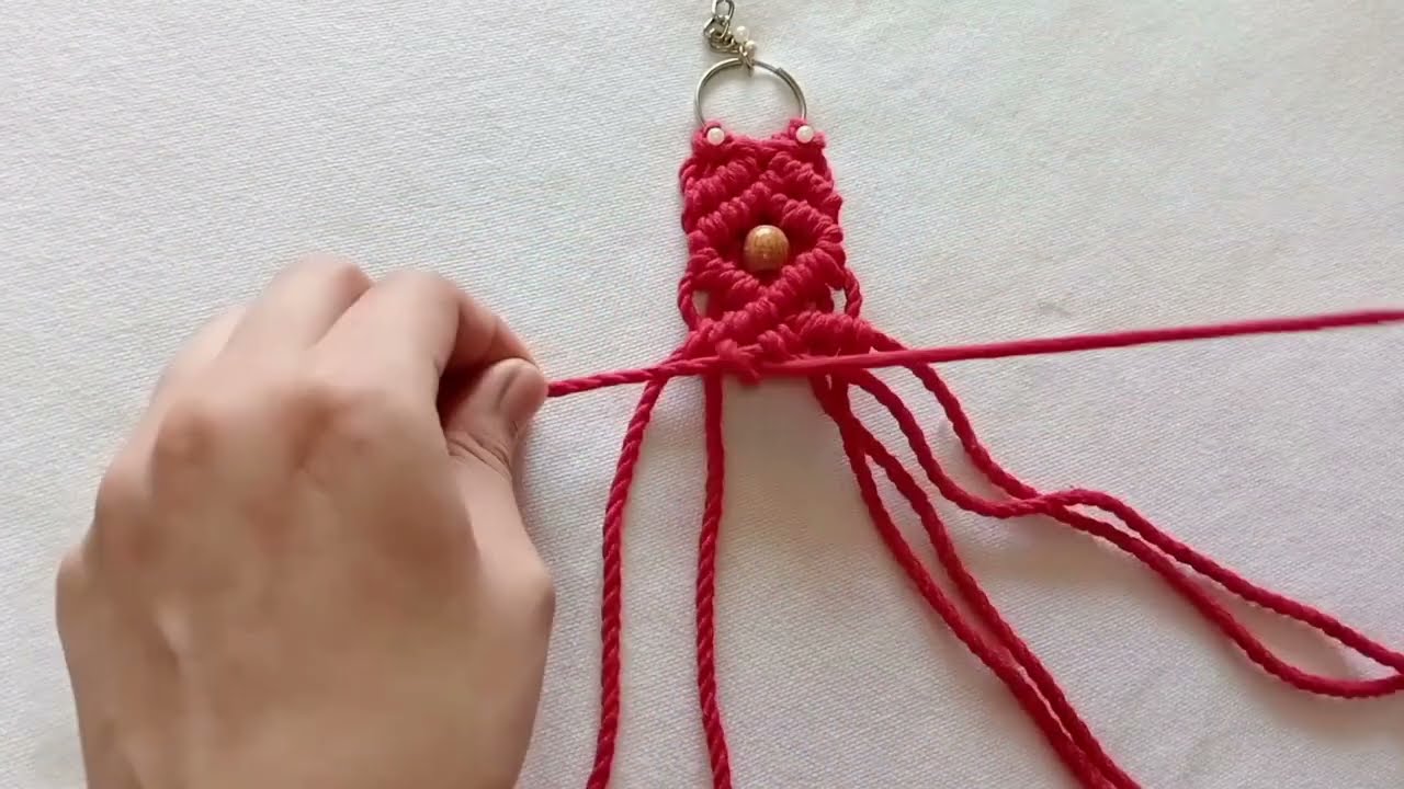 Diy Keychain | How To Make A Macrame Keychain - YouTube