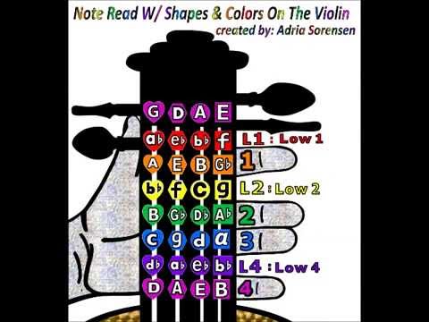 flats and Sharps Violin With Shapes And Colors Video - YouTube