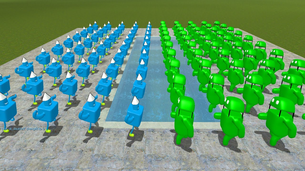 ENDORID ARMY VS CRANT ARMY 3D NEXTBOTS [ Garry's Mod ] - YouTube