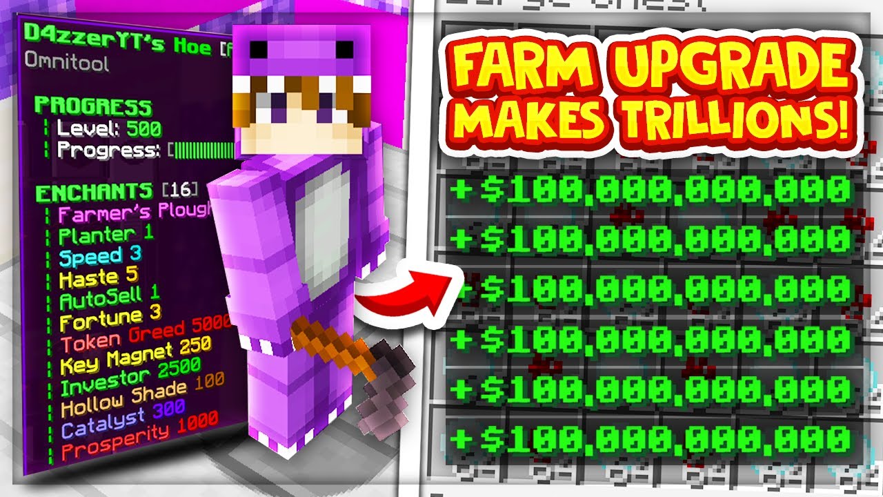 NEW ISLAND MONEY FARM UPGRADE makes TRILLIONS on NEW SKYBLOCK MAP ...